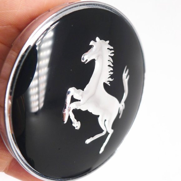 Accessories | Four Black Ferrari Wheel Center Caps | Poshmark